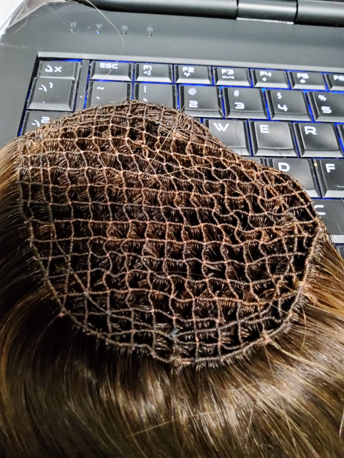 Fishnet Integration Hair System;European Remy Hair Blond Hair Topper ...