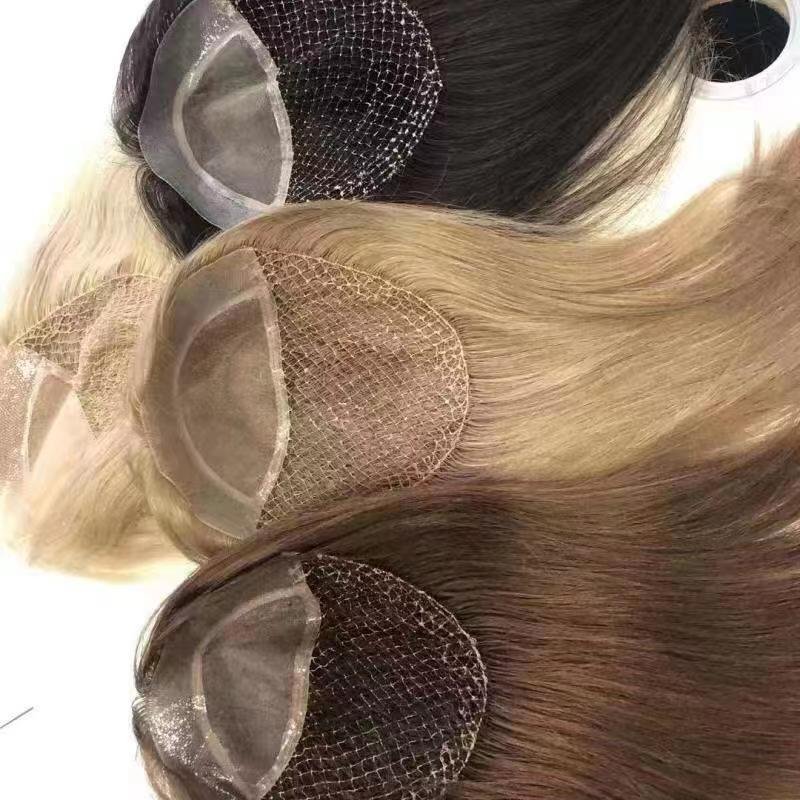 Fishnet Integration Hair System;European Remy Hair Blond Hair Topper ...