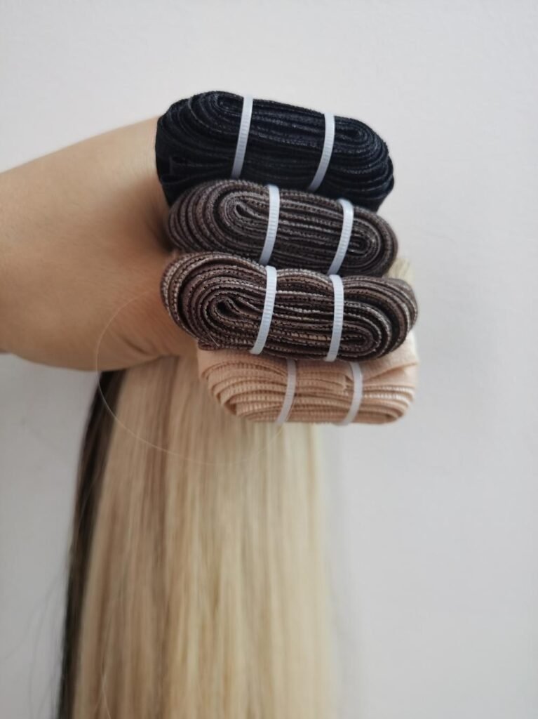2023 New Design Genius Pu Skin Weft No Return Hair Super Flat Genius ...